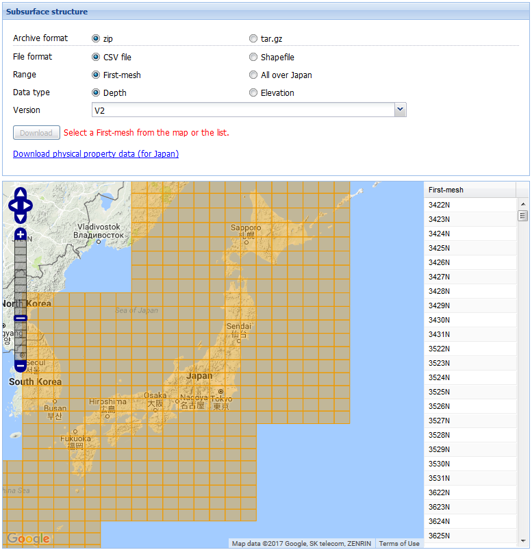 User Guide To J Shis Deep Subsurface Structure Data Download